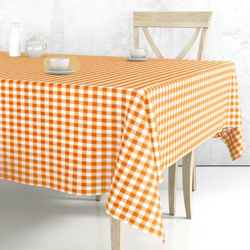 Ubrus PVC Mirabella DC-7400G - Kostičky oranžové 140cm x 20m