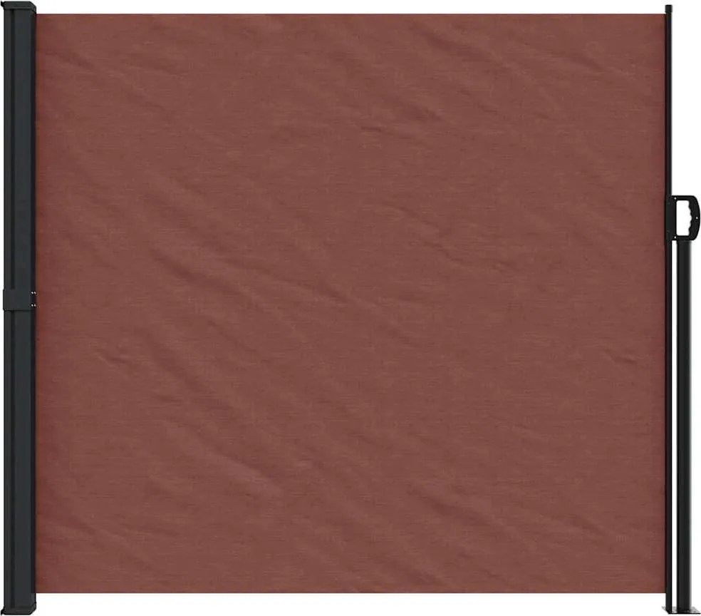 vidaXL Zatahovací boční markýza 180 x 500 cm [4004446] Barva: Hnědá