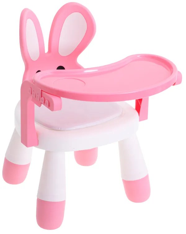 Creative Corner Židle ke krmení a hraní růžová