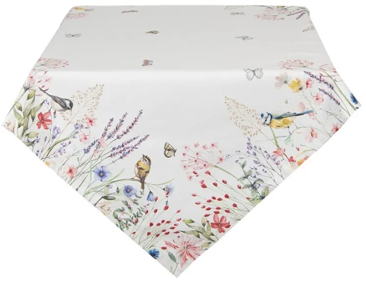 Čtvercový ubrus z bavlny So Floral – 150x150 cm