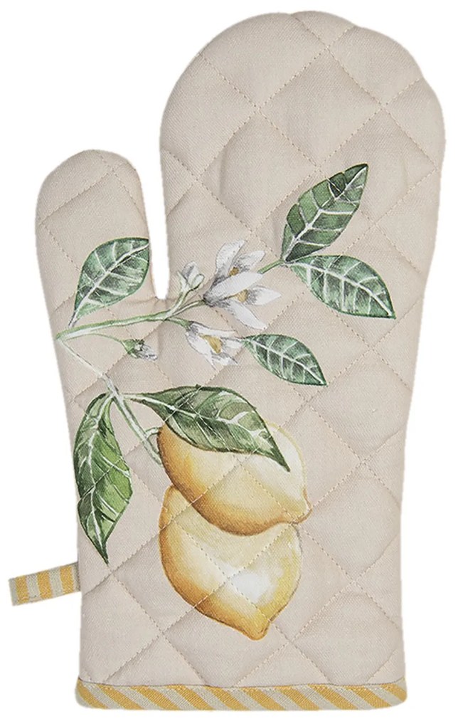 Bavlněná kuchyňská chňapka s citronem Lemons & Leafs - 16*30 cm