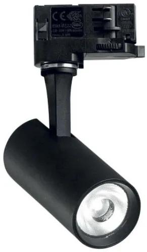 Ideal Lux Nastavitelný kompaktní LED reflektor FOX 8W, CRi 80 Teplota světla: 3000 K, Barva materiálu: černá