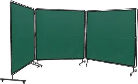 Svařovací zástěna s rámem, 1,83 × 1,83 m 3 panelové zástěny pro svařování