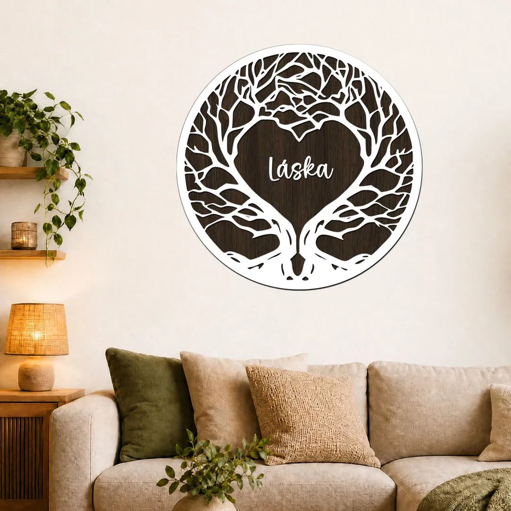 dřevo života Dřevěný strom ESENCE Zvolte barvu dekoru: Třešeň, Zvolte rozměr Ø (cm): 40