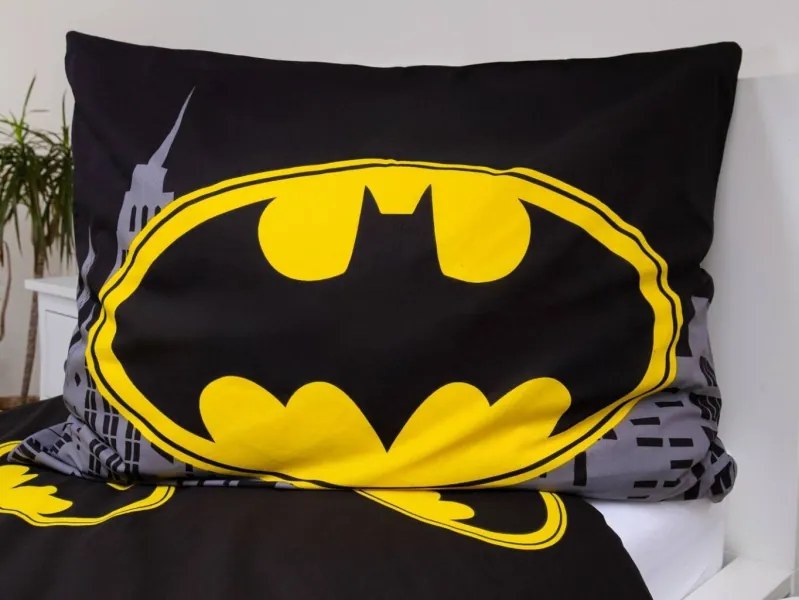 Jerry Fabrics Povlečení Batman The Emblem 140x200, 70x90 cm