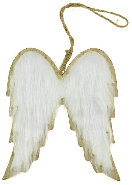 Vánoční dekorace andělská křídla 15cm