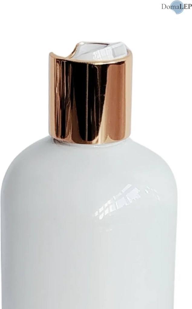 Dávkovač na mýdlo 300 ml bílý s bílo-zlatým DISC TOP BELA