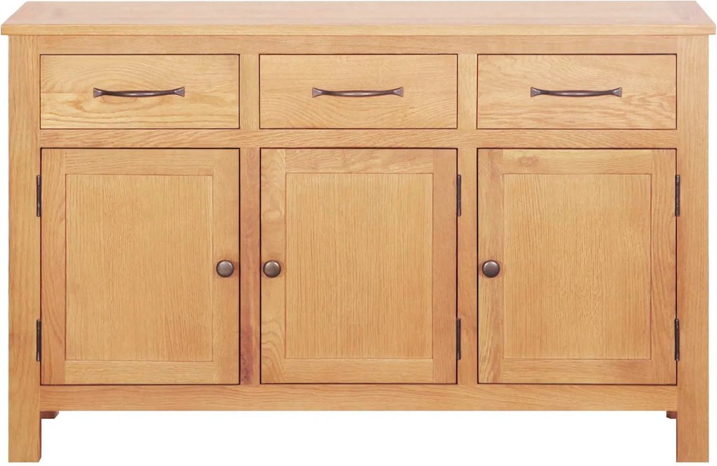 Servírovací skříň Hnědá 112 x 33.5 x 70 cm Pevné dubové dřevo 247598