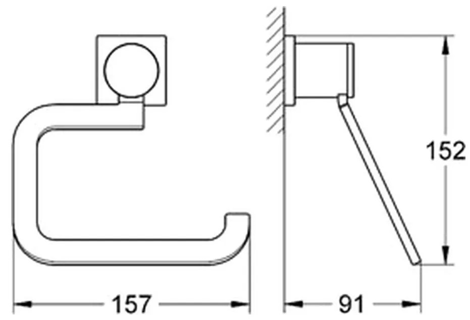 Grohe Allure - držák toaletního papíru, chrom 40279000