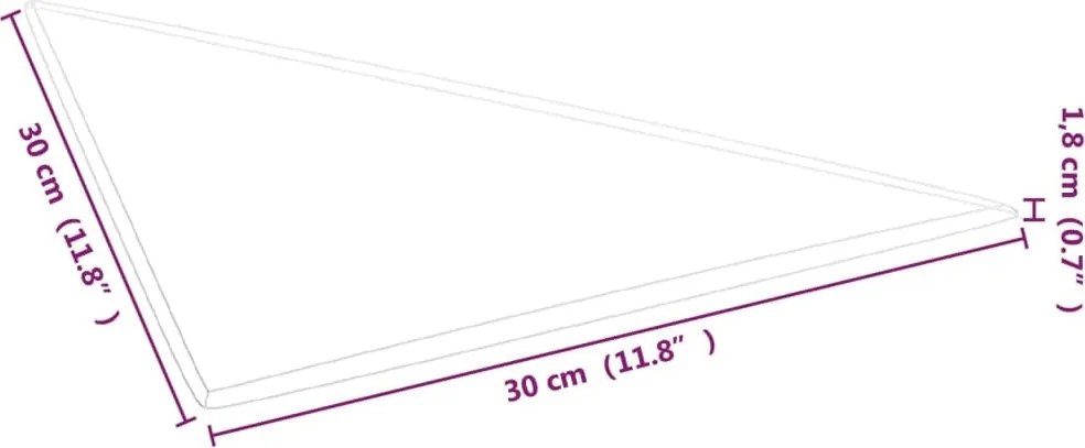 vidaXL Nástěnné panely 12 ks 30 x 30 cm umělá kůže 0,54 m² [343941] Barva: Hnědá