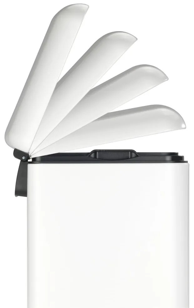 Bílý pedálový odpadkový koš Wenko, 30 l