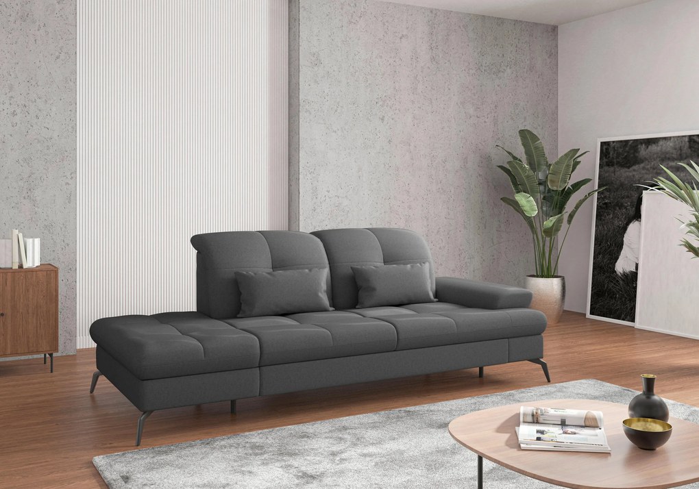 XXXLutz LENOŠKA, textil, tmavě šedá Sit & More - Online Only sedačky - 000144009676