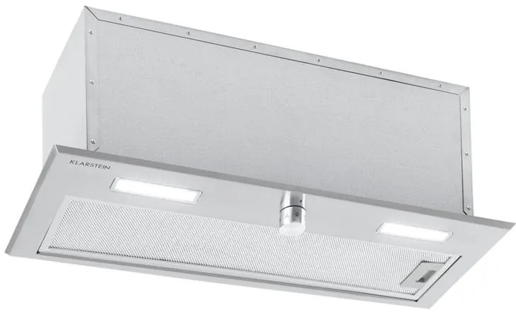 Klarstein Simplica, digestoř, 70 cm, vestavná, 400 m³/h, LED, nerezová ocel