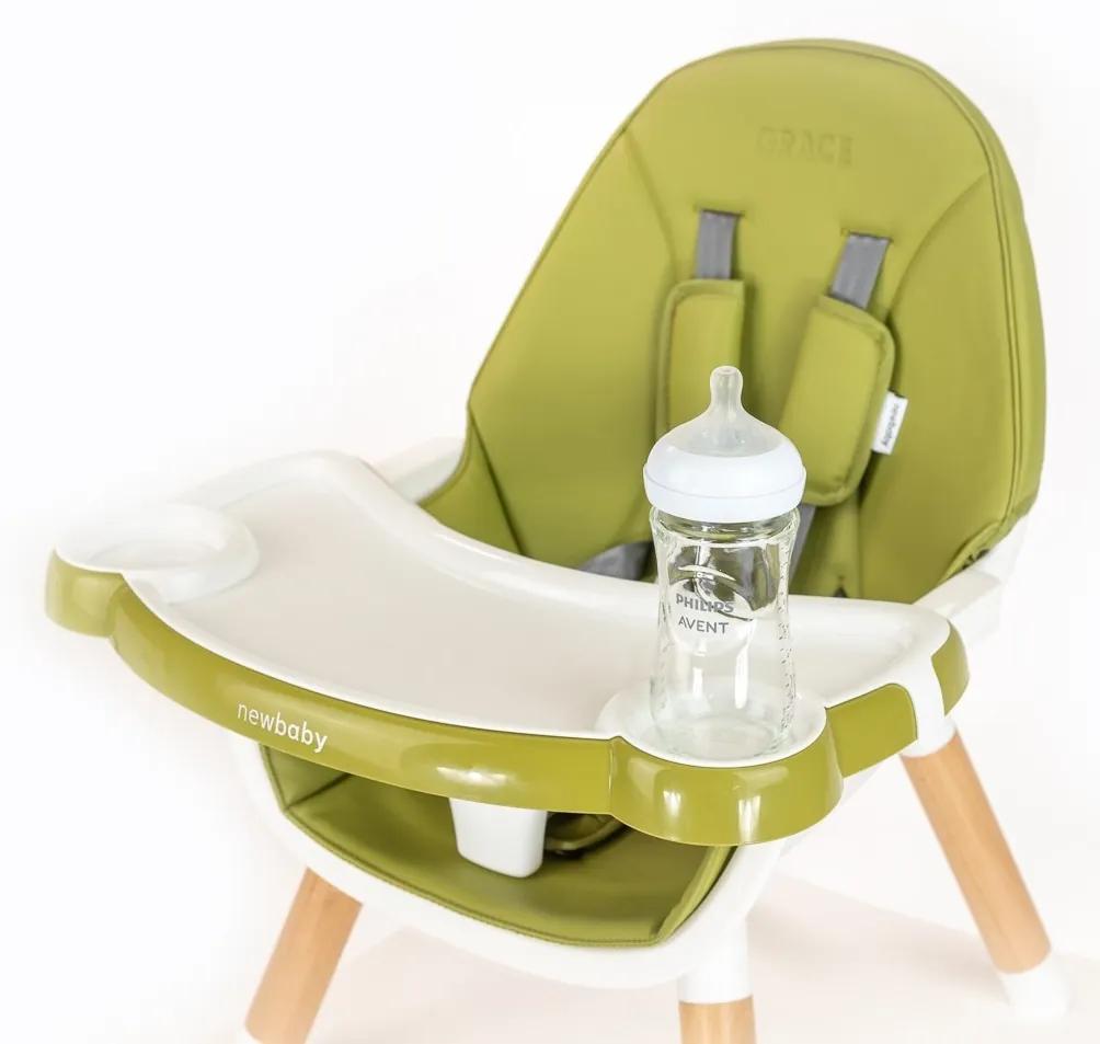 NEW BABY Jídelní židlička 3v1 New Baby Grace green