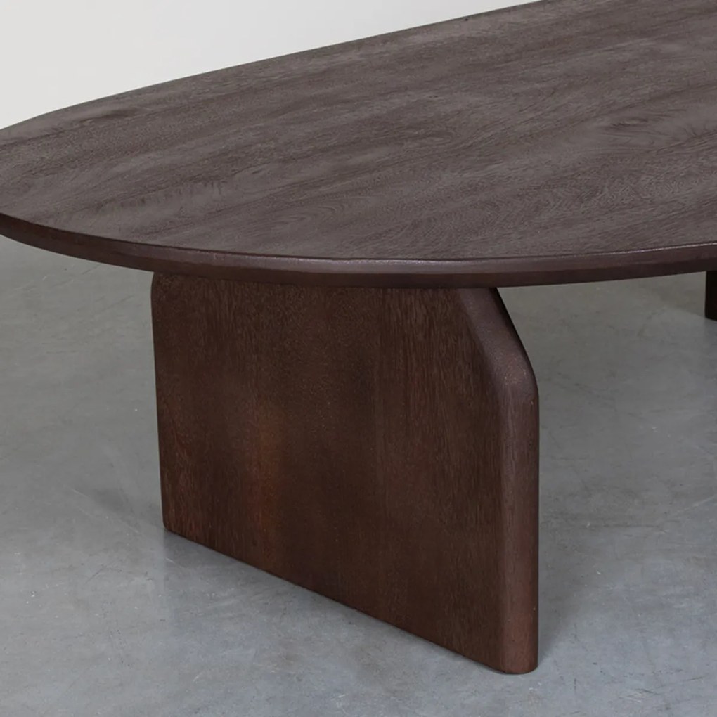 LABEL51 Konferenční stolek COOPER tmavě hnědý 135 cm