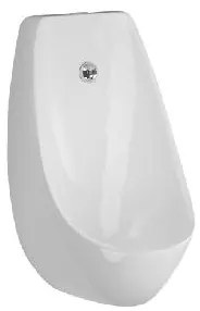 Jika Domino - Pisoár s automatickým splachováním, Antibak, Rimless, do sítě, bílá H8411010004871