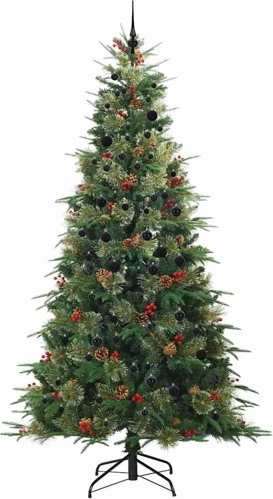 Umělý Skládací Vánoční Strom s stojanem Zelená 240 cm PE a PVC 3397446