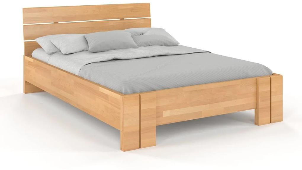 Buková postel s úložným prostorem - Arhus   , Buk přírodní, 160x200 cm