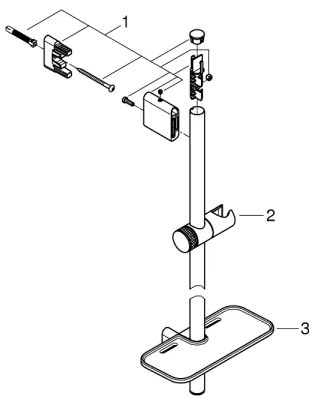 GROHE 26603000 - Sprchová tyč RAINSHOWER SMARTACTIVE 900 mm lesklý chrom