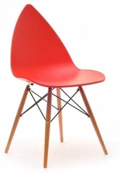 design4life Jídelní židle RUSHIS Červená