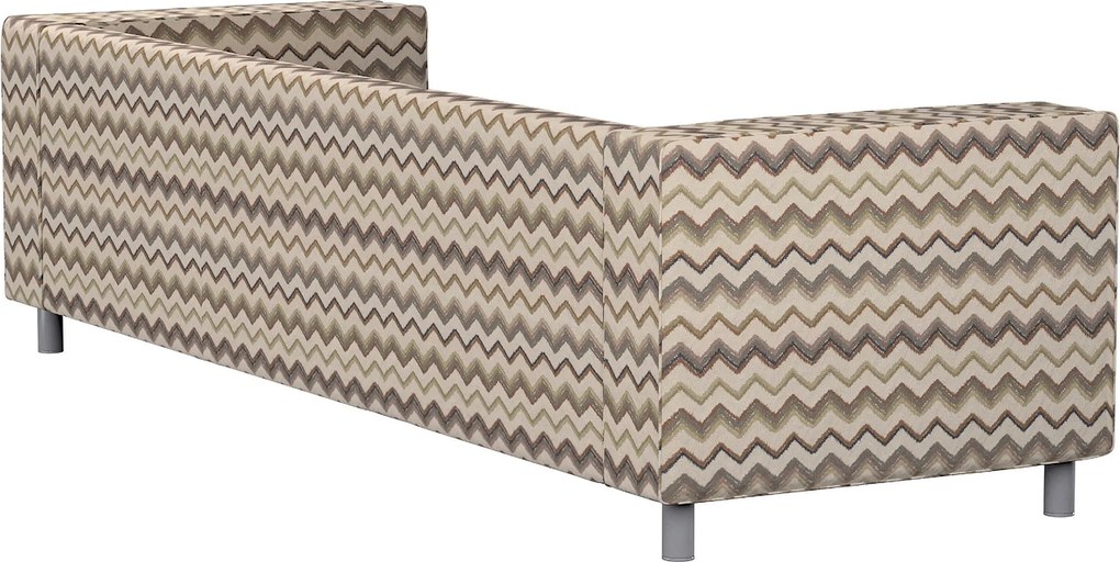 Potah na pohovku IKEA  Karlanda 2-místná, krátký barva béžová látka pletený vzor, vzorované