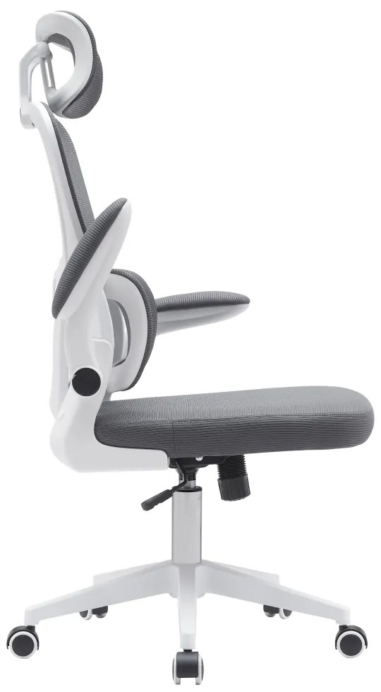 Ergonomická kancelářská židle KAIRO - šedá síťovina