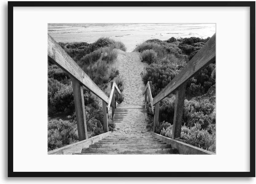 Rámovaný obraz GLIX Beach Steps 70x50 cm