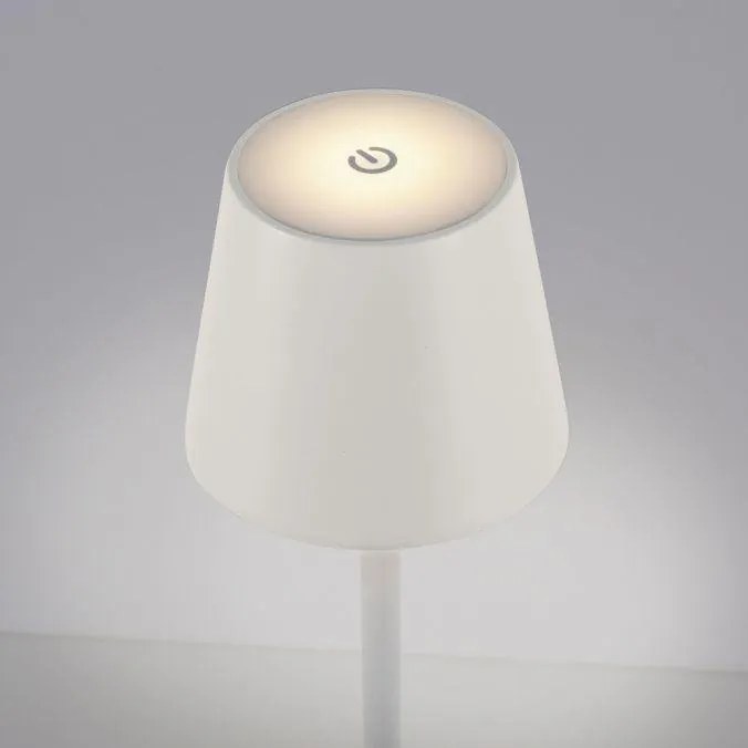 LD 19252-16 LED bateriové svítidlo bílé, stojací a stolní lampa, dotykový stmívač, IP54 pro venkovní použití 3000K - JUST LIGHT