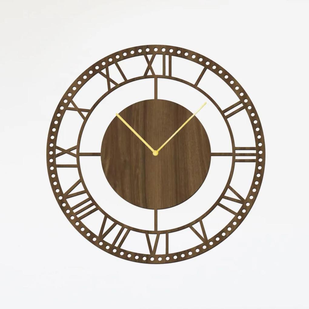 dřevo života Nástěnné dřevěné hodiny BIG BANG Barevný vzor: Horský dub, Velikost hodin: 35x35