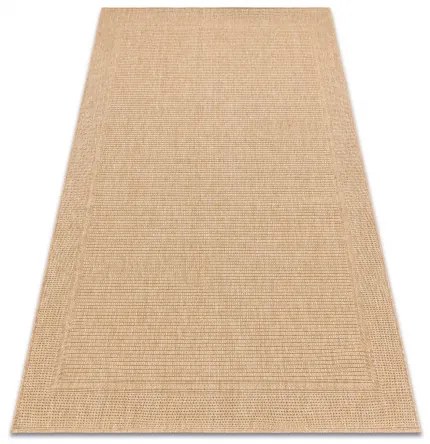 Dywany Luszczow Kusový koberec TIMO 5979 SISAL venkovní rám tmavě béžová Rozměr koberce: 180 x 270 cm