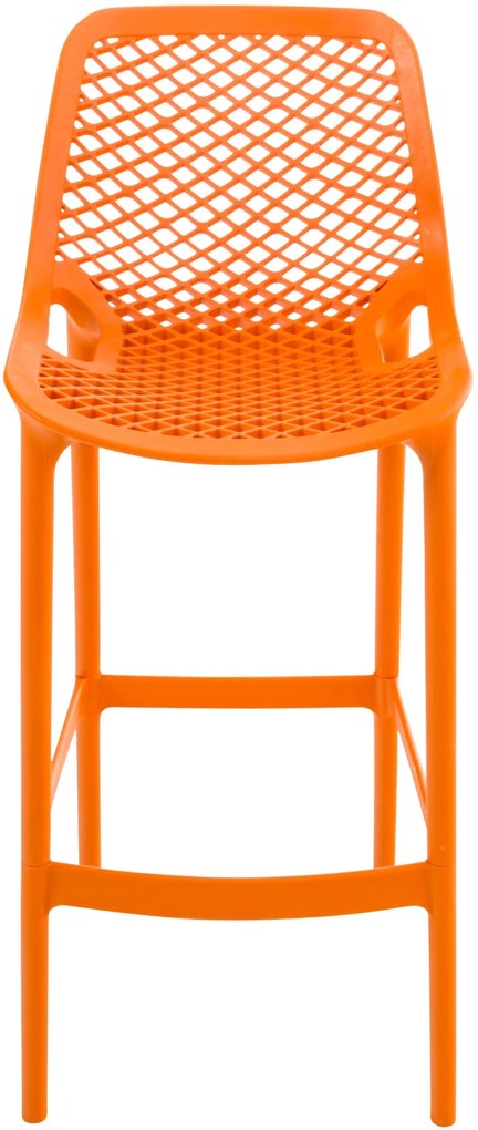 Plastová barová židle DS10778434 - Oranžová