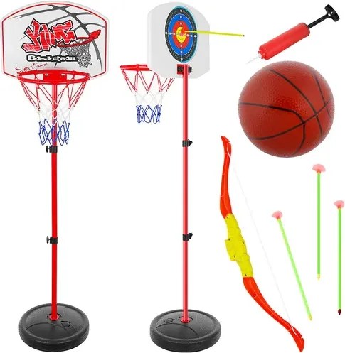 KRUZZEL Herní set na basketbal s terčem a lukem - Kruzzel