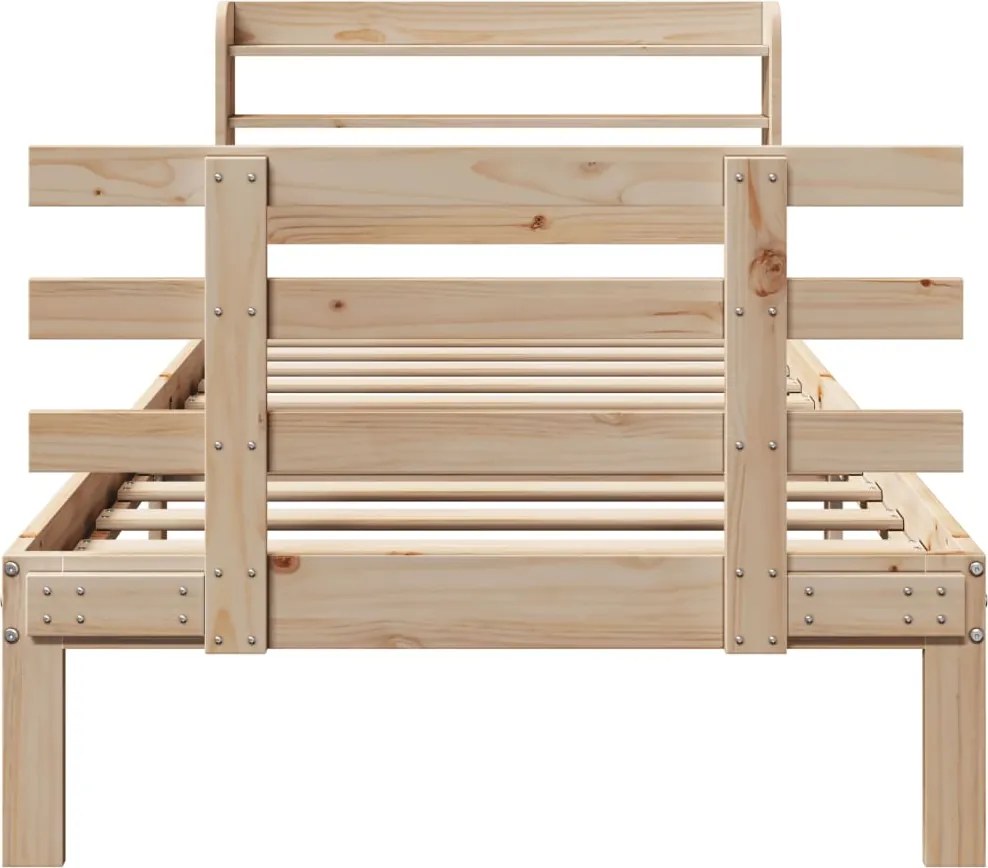 Rám postele s čelem 75 x 190 cm masivní borovice 3306837