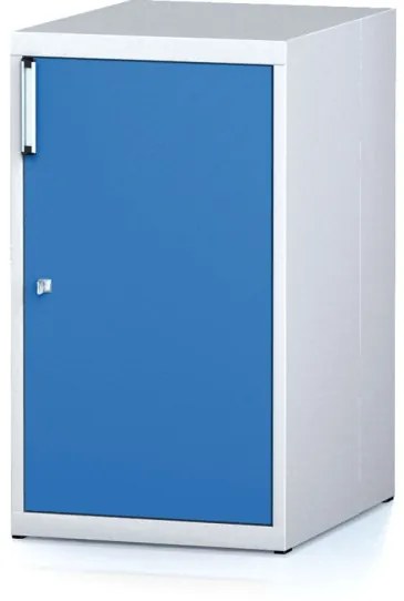 Alfa 3 Dílenská skříňka na nářadí MECHANIC, s dvířky, 2 police, 480 x 600 x 840 mm,  modré dveře