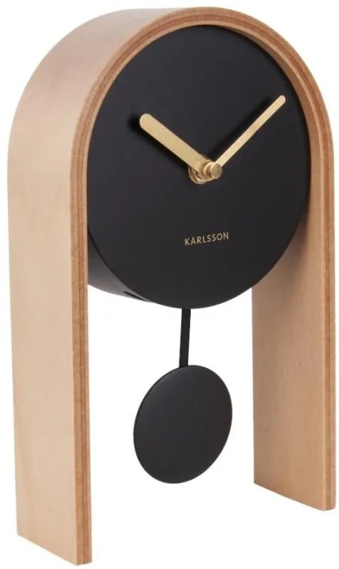 Designové kyvadlové stolní hodiny 5705WD Karlsson 25cm