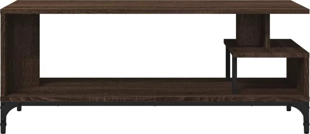 vidaXL TV stolek 102 x 40 x 41 cm kompozitní dřevo a ocel [842415] Barva: kouřový dub