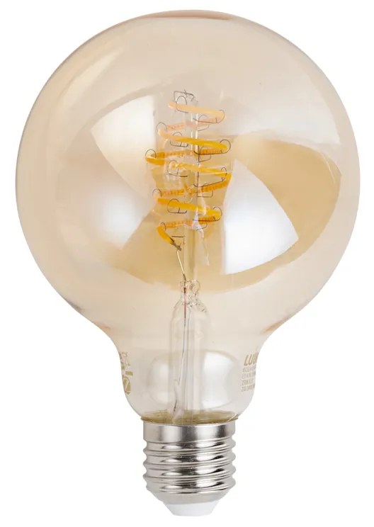 Sada 5 chytrých stmívatelných LED žárovek E27 G95 Amber 4,9W 320 lm 2500K Zigbee
