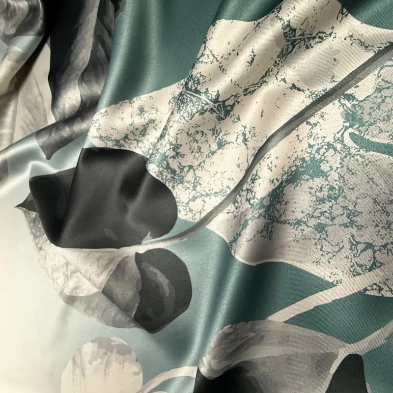 Ervi Blackout zatemňovací závěs Super print - Elegantní listí č.23