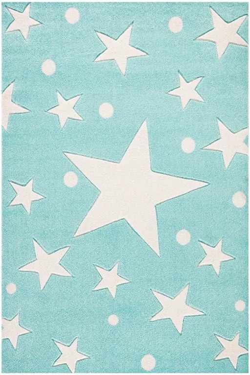 Dětský koberec - Big Stars barva: mátová, Velikost: 80 x 150