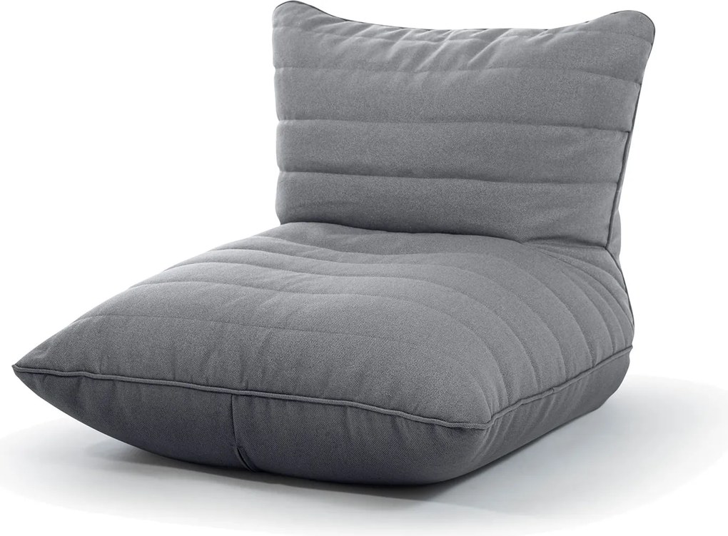 Sitting Point Canvas »Tango«, prošívaný a vatovaný opěrák a sedák. (středně šedá)