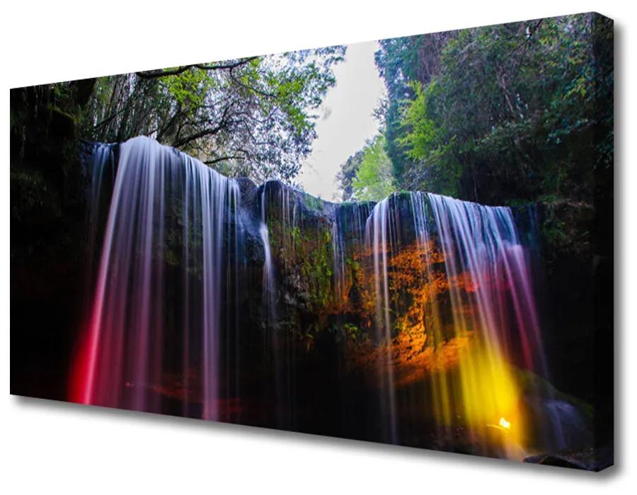 Obraz na plátně Vodopád Příroda 140x70 cm