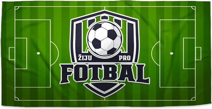 Sablio Ručník Žiju pro fotbal - 70x140 cm