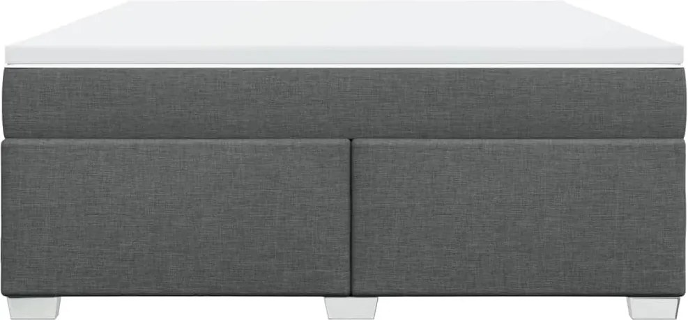 Box spring postel s matrací tmavě šedá 180x200 cm textil 3285152