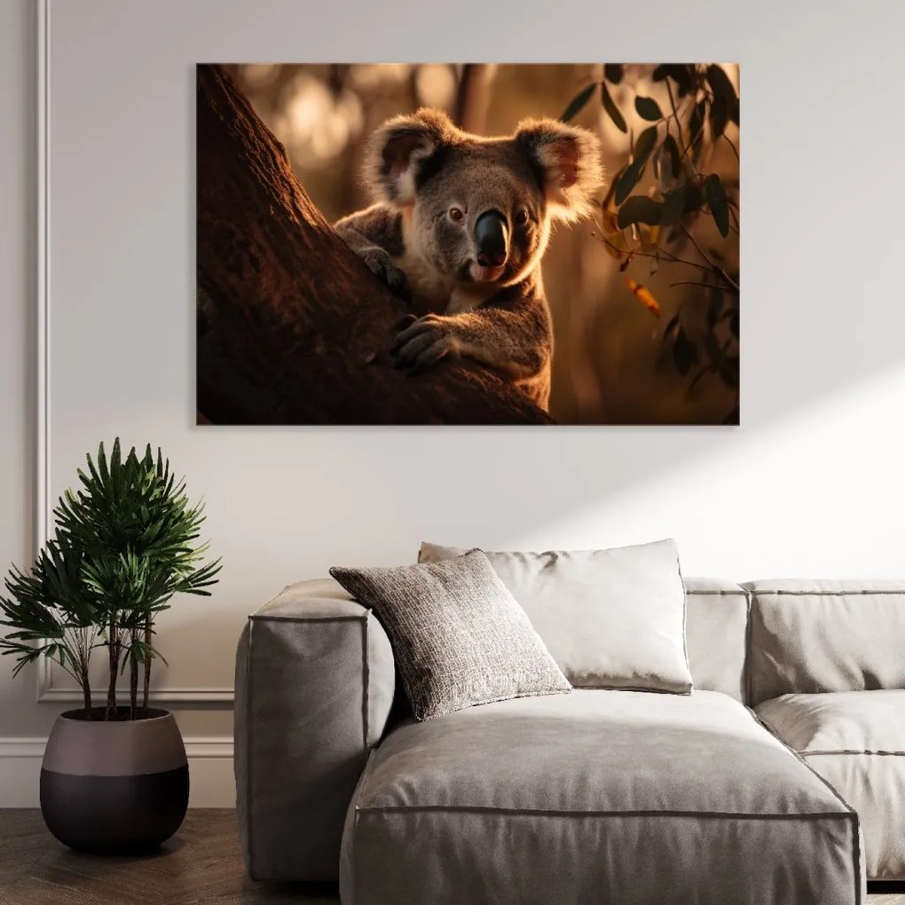 Obraz na plátně - Koala v divoké přírodě FeelHappy.cz Velikost obrazu: 180 x 120 cm