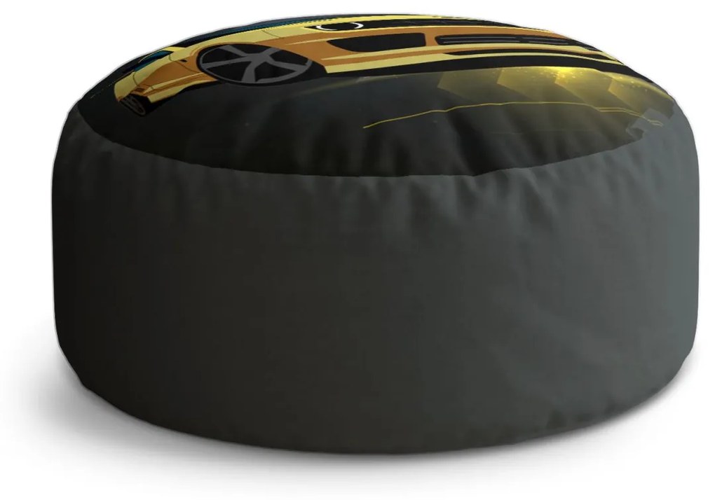 Sablio Taburet Circle Chevrolet Camaro Pruhy: 38x48 cm
