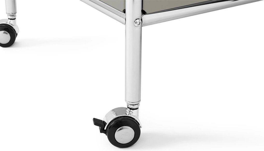 Tchibo - Kovová skříňka na kolečkách »Cn3 Kids«, světle šedá