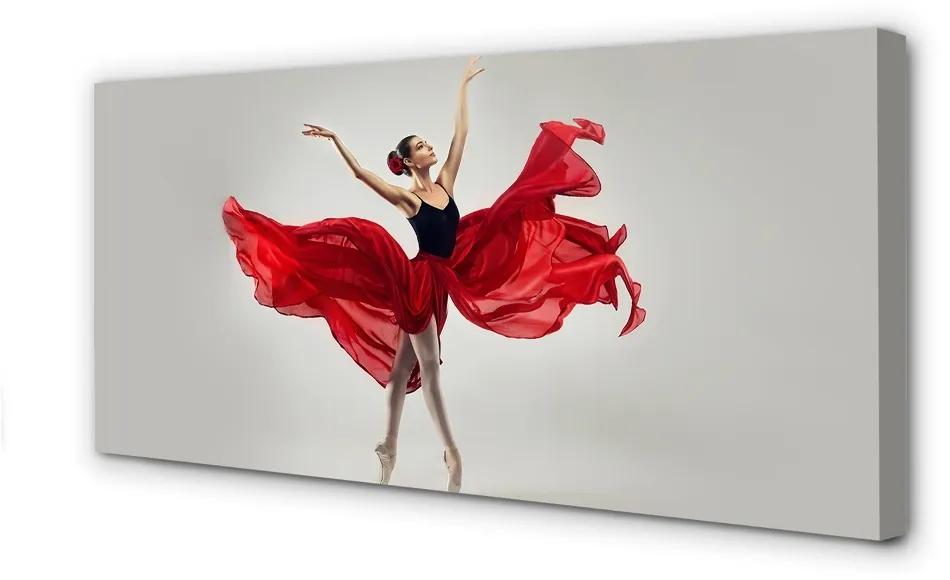 Obrazy na plátně balerína žena 100x50 cm