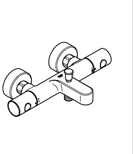 GROHE 34766000 -Termostat. vanová baterie GROHTHERM 800 COSMOPOLITAN DN 15 chrom