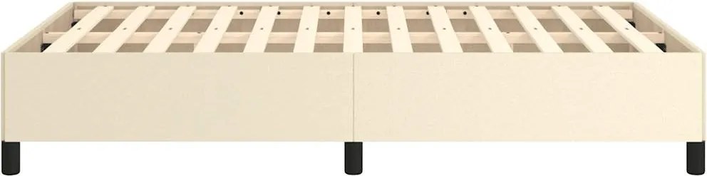 Rám postele bez matrace krémový 120x190 cm umělá kůže 3269647