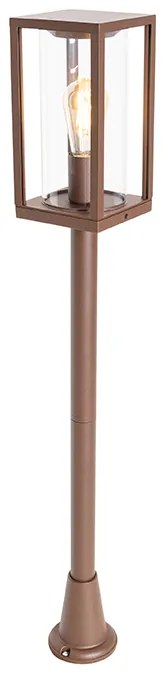 Průmyslová venkovní stojací lampa rezavě hnědá 100 cm IP44 - Charlois
